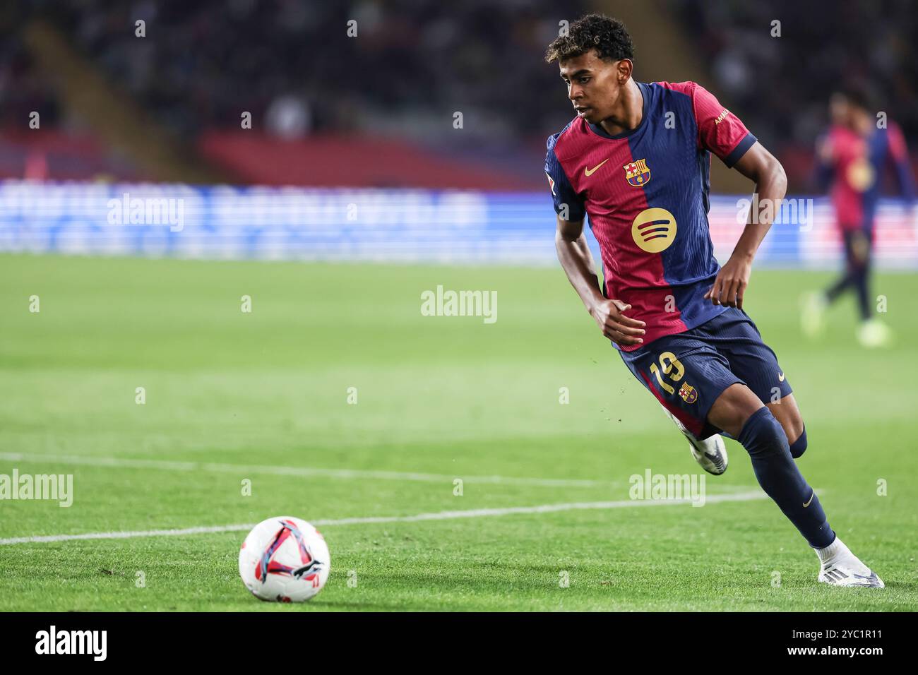 Lamine Yamal of FC Barcelona during the Spanish championship La Liga football match between FC ...