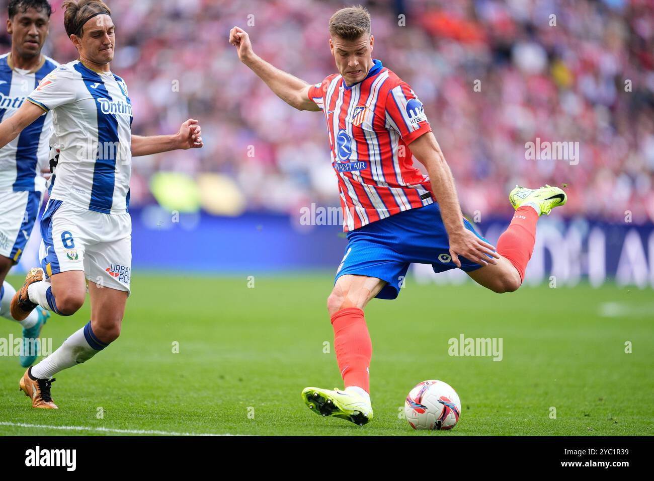 Alexander Sorloth of Atletico de Madrid during the Spanish championship ...