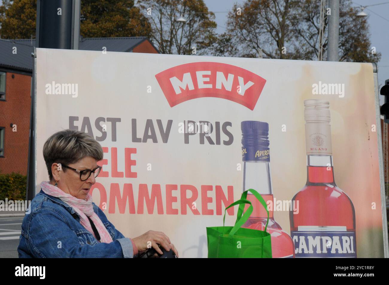 Copenhagen/ Denmark/20 October 2024/ Meny grocery store in danish ...