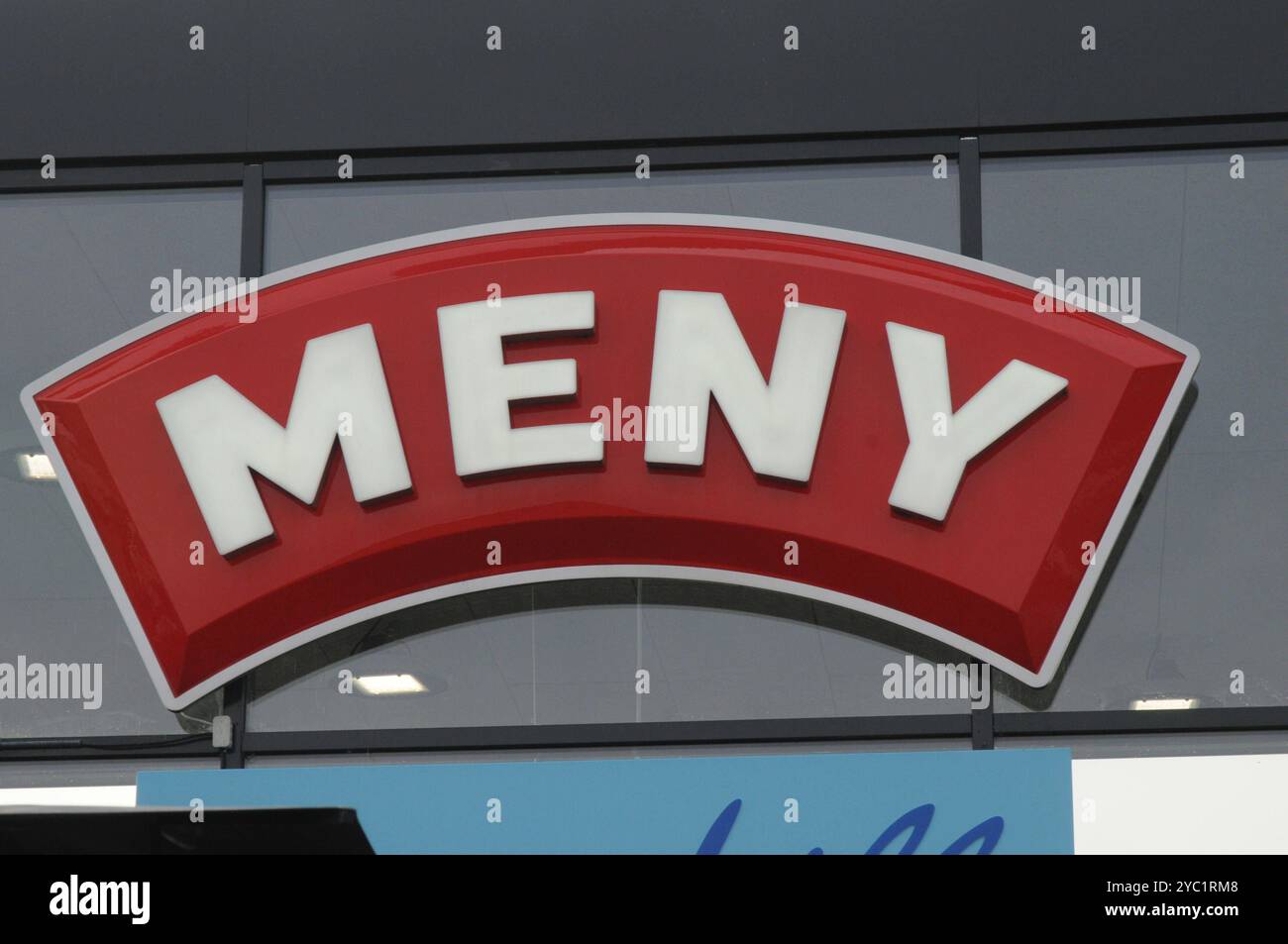 Copenhagen/ Denmark/20 October 2024/ Meny grocery store in danish ...