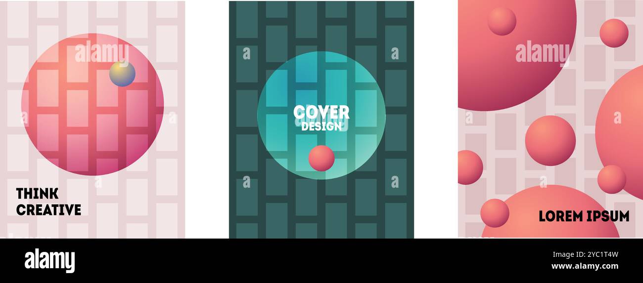 Set of modern color posters Stock Vector Image & Art - Alamy