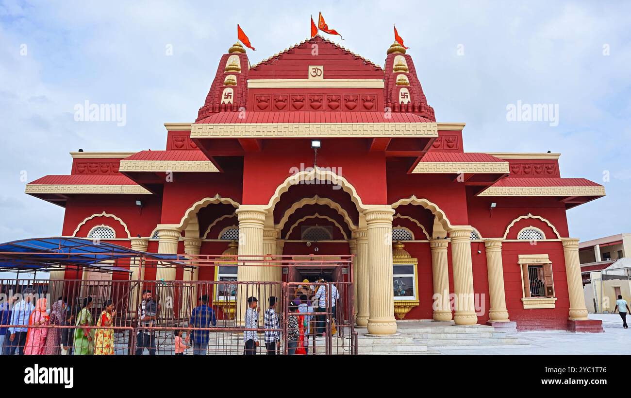 Front main entrance gate of Nageshwara Temple, one of the twelve Jyotirlingas, Nageshwar ...