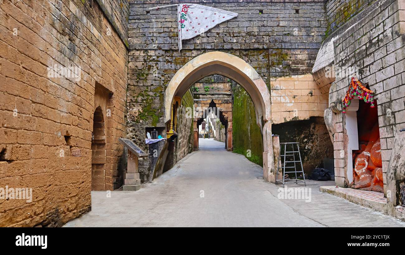 Entrance arches of Uparkot Fort or Junagadh Fort, Saurashtra, Gujarat ...
