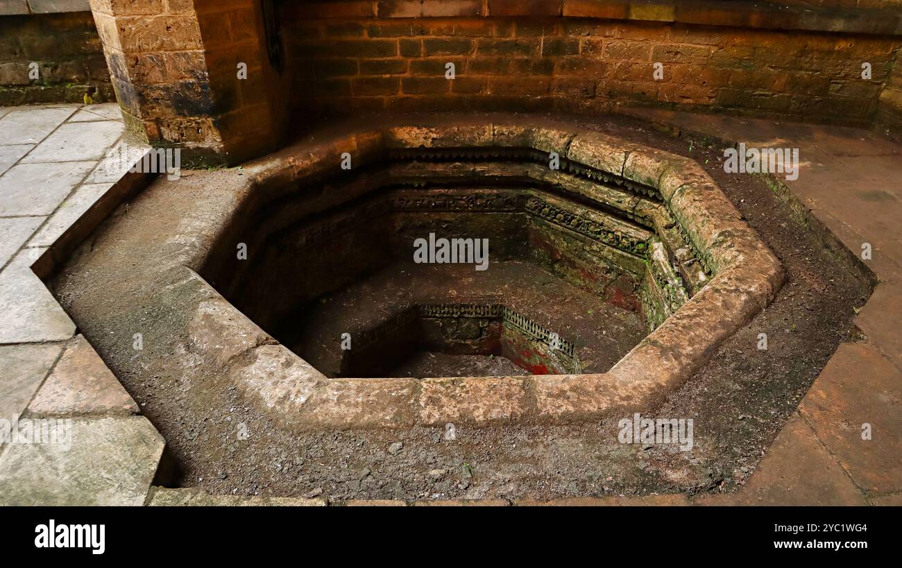 Small circular hole near Navghan Kuvo, the well built around the 11th ...