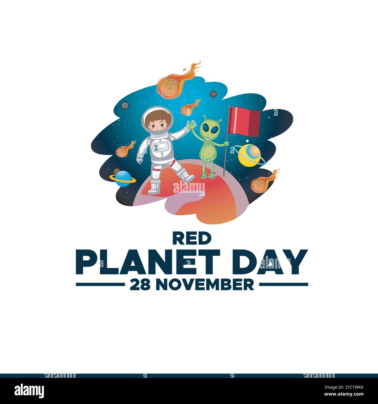 vector graphic of Red Planet Day good for national Red Planet Day ...