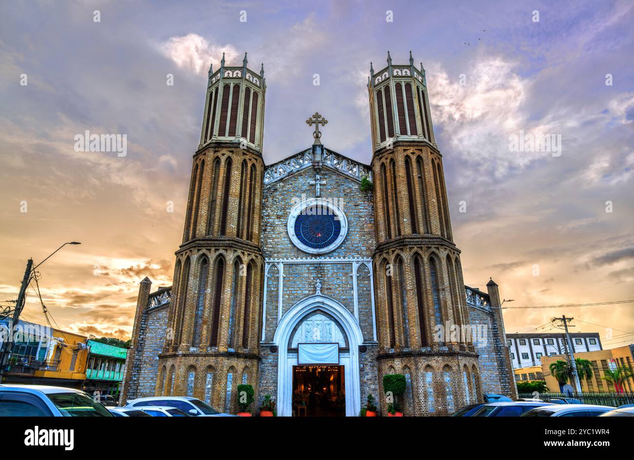 Cathedral of the Immaculate Conception on Independence Square in Port ...