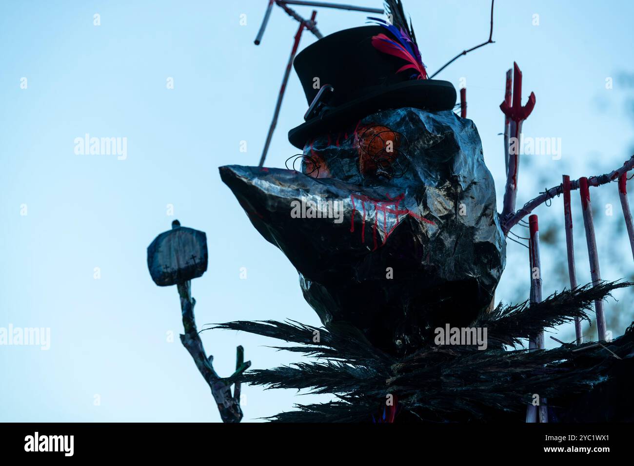 Witches head. Halloween Trail at WWT Slimbridge Stock Photo - Alamy