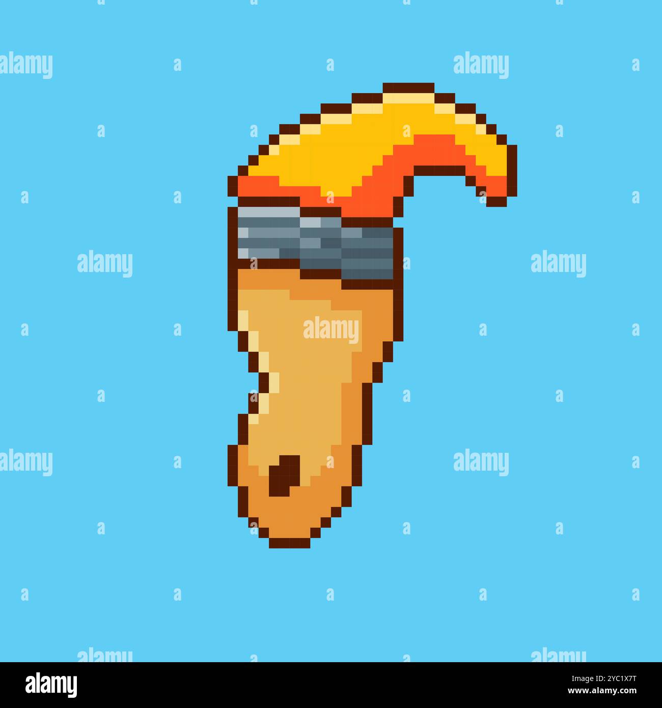 Pixel art Paintbrush game asset design Stock Vector Image & Art - Alamy