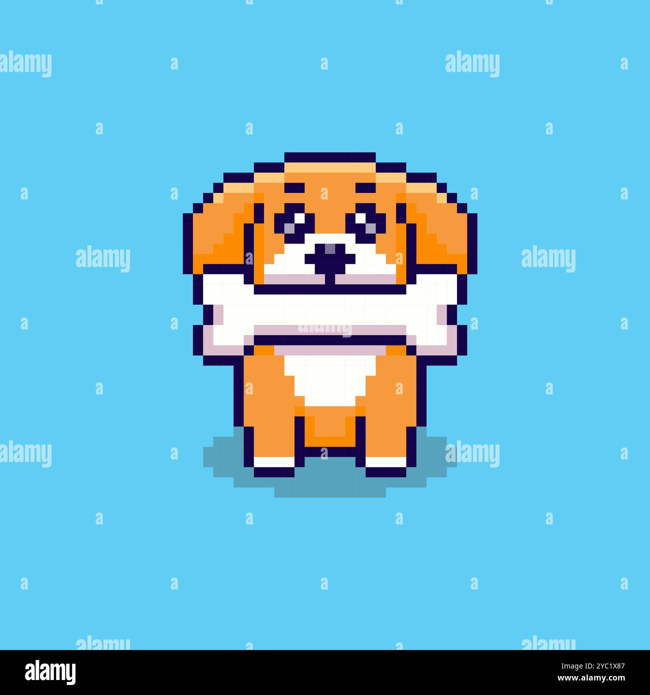 Dog biting tail Stock Vector Images - Alamy