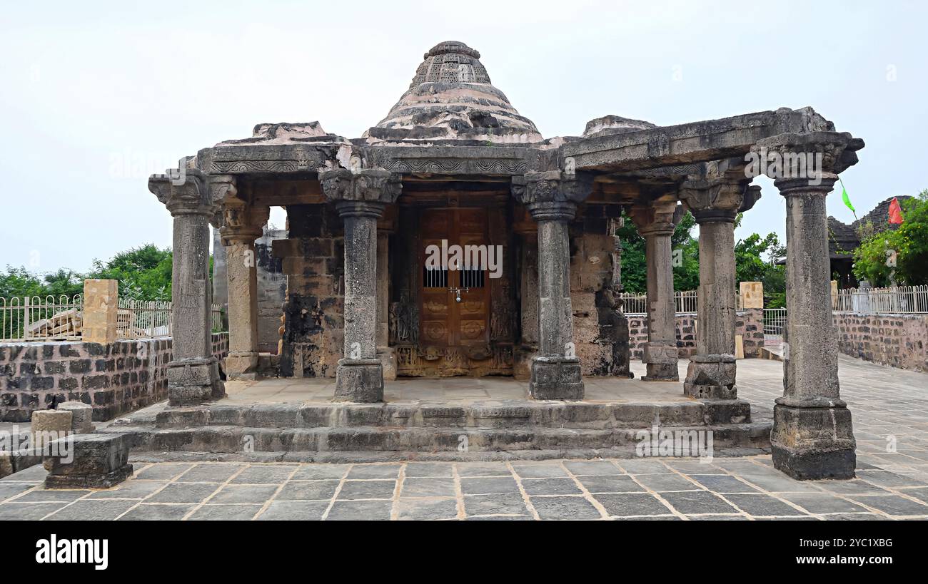 Front view of Old Parshwanath Temple, a 14th-century ruined monument ...