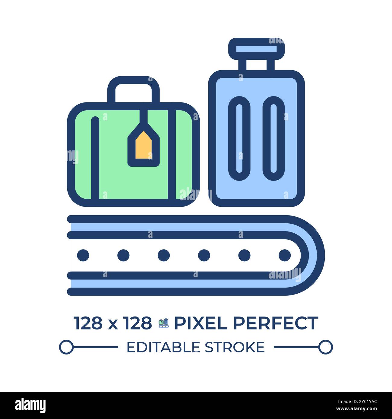 Baggage service RGB color icon Stock Vector Image & Art - Alamy