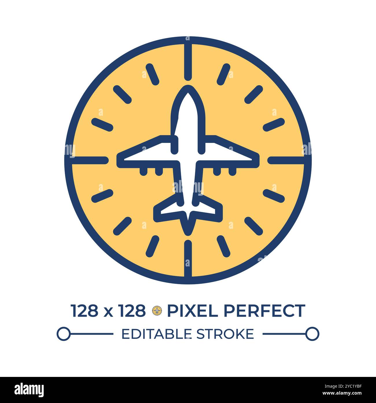 Heading indicator RGB color icon Stock Vector Image & Art - Alamy