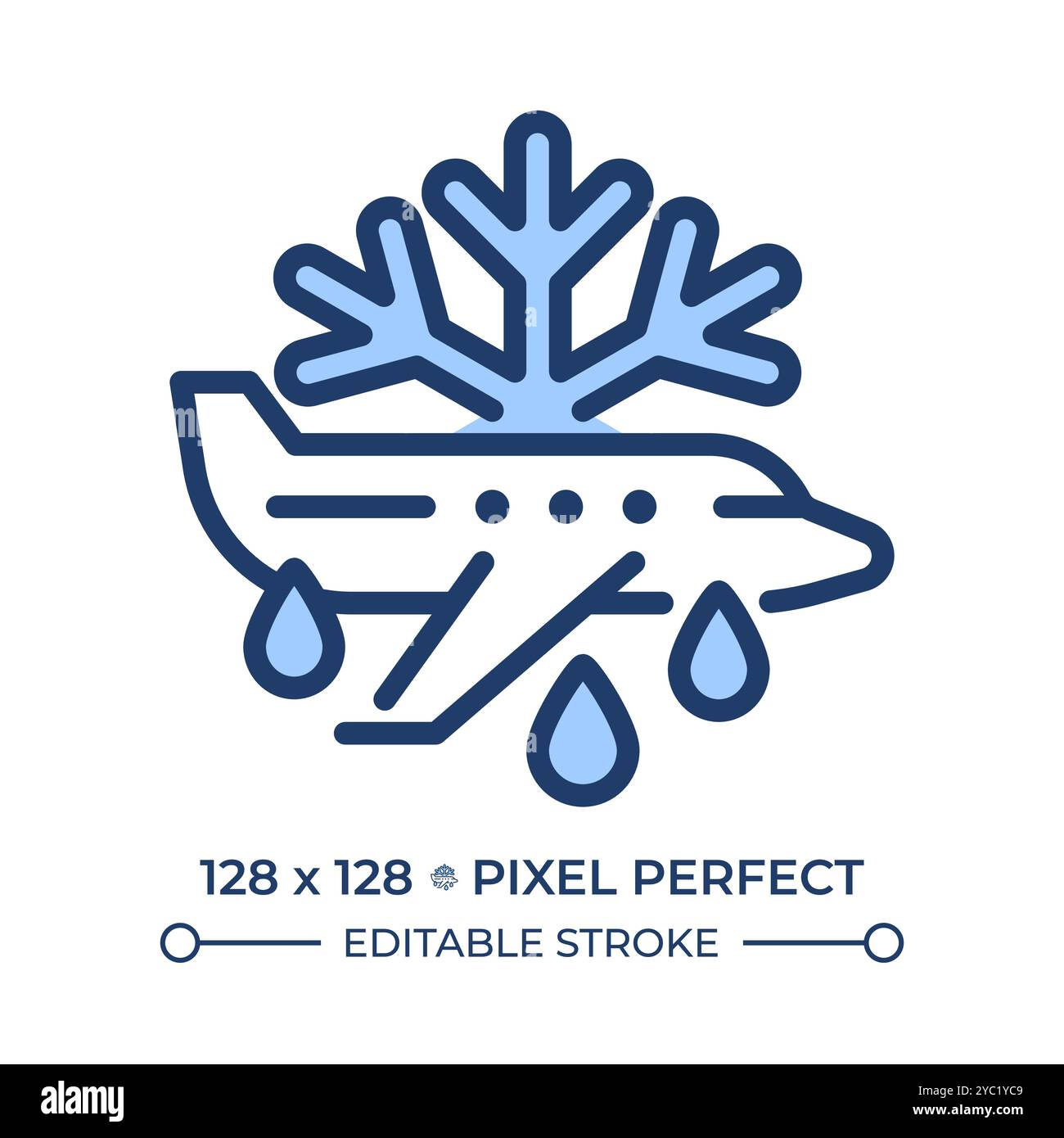 Airplane icing, Stock Vector Images - Alamy