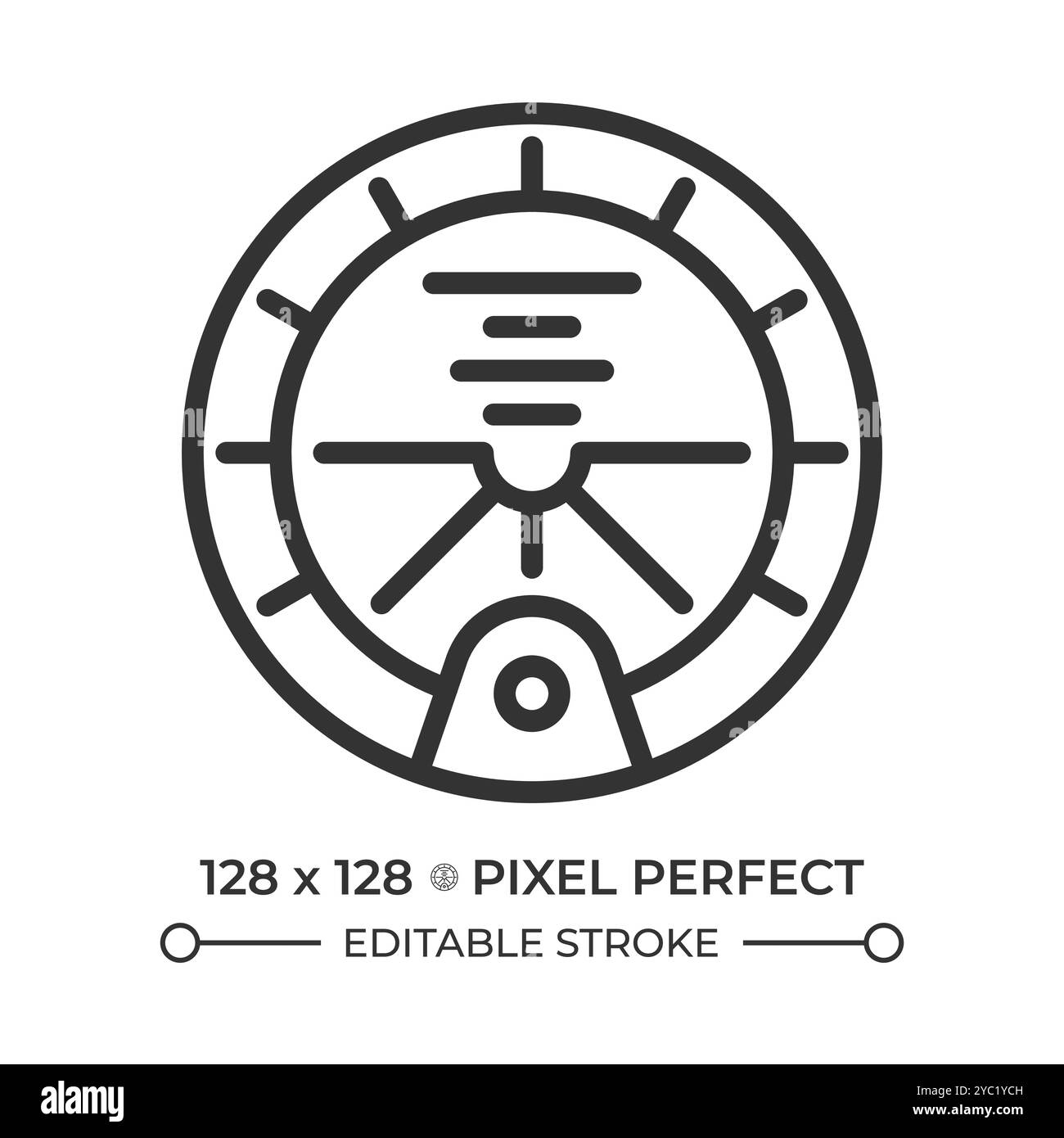 Attitude indicator linear icon Stock Vector Image & Art - Alamy