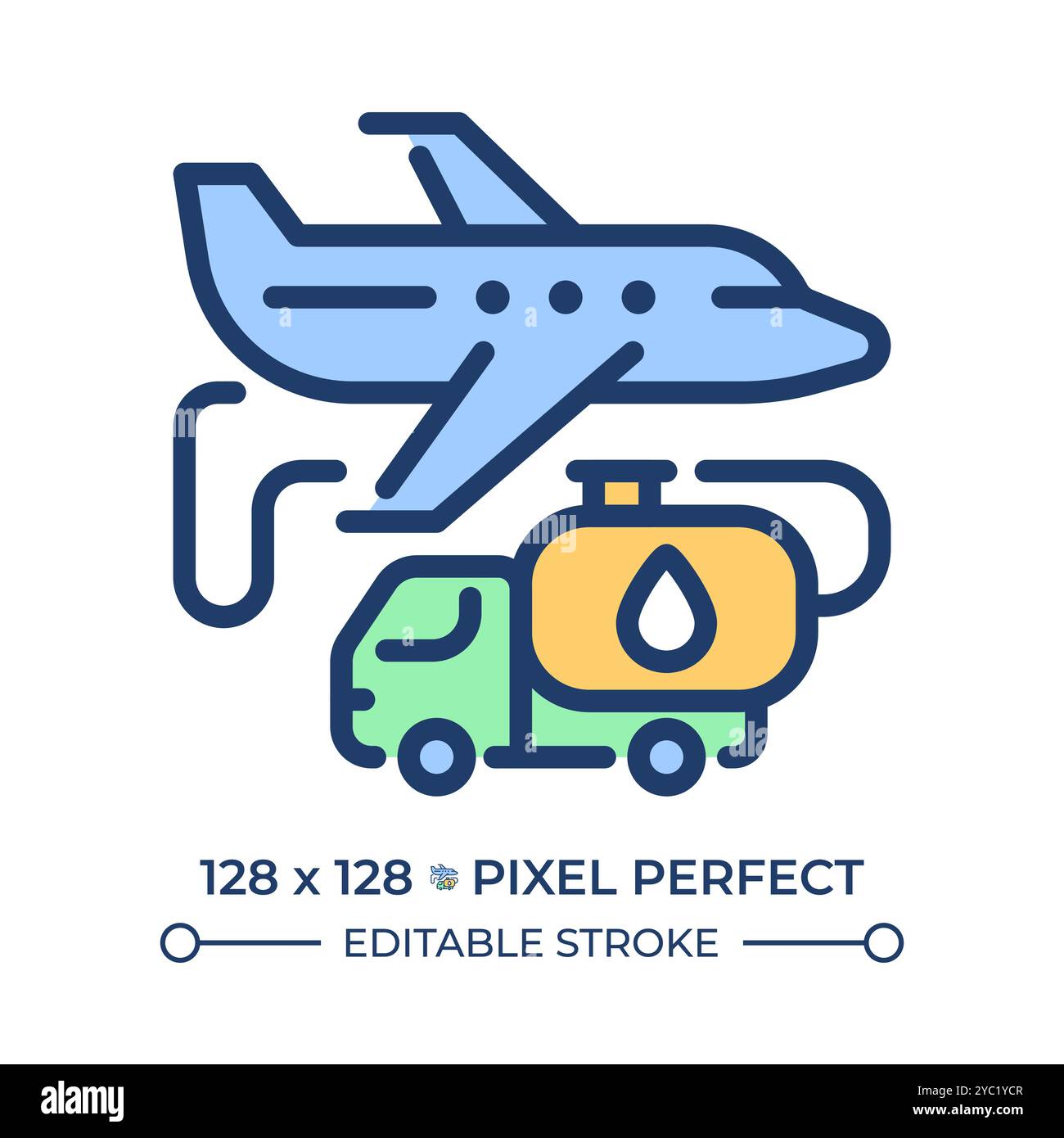 Aviation Fuel Rgb Color Icon Stock Vector Image And Art Alamy