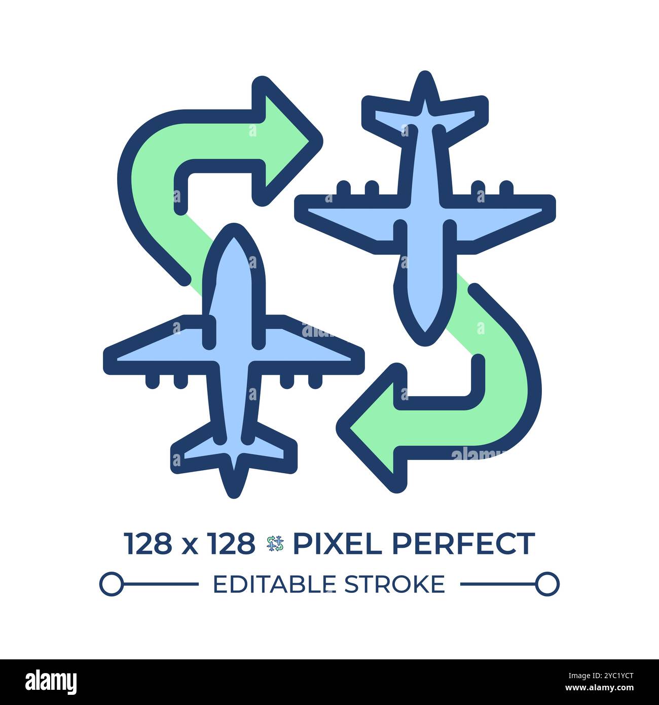 Charter flight RGB color icon Stock Vector Image & Art - Alamy