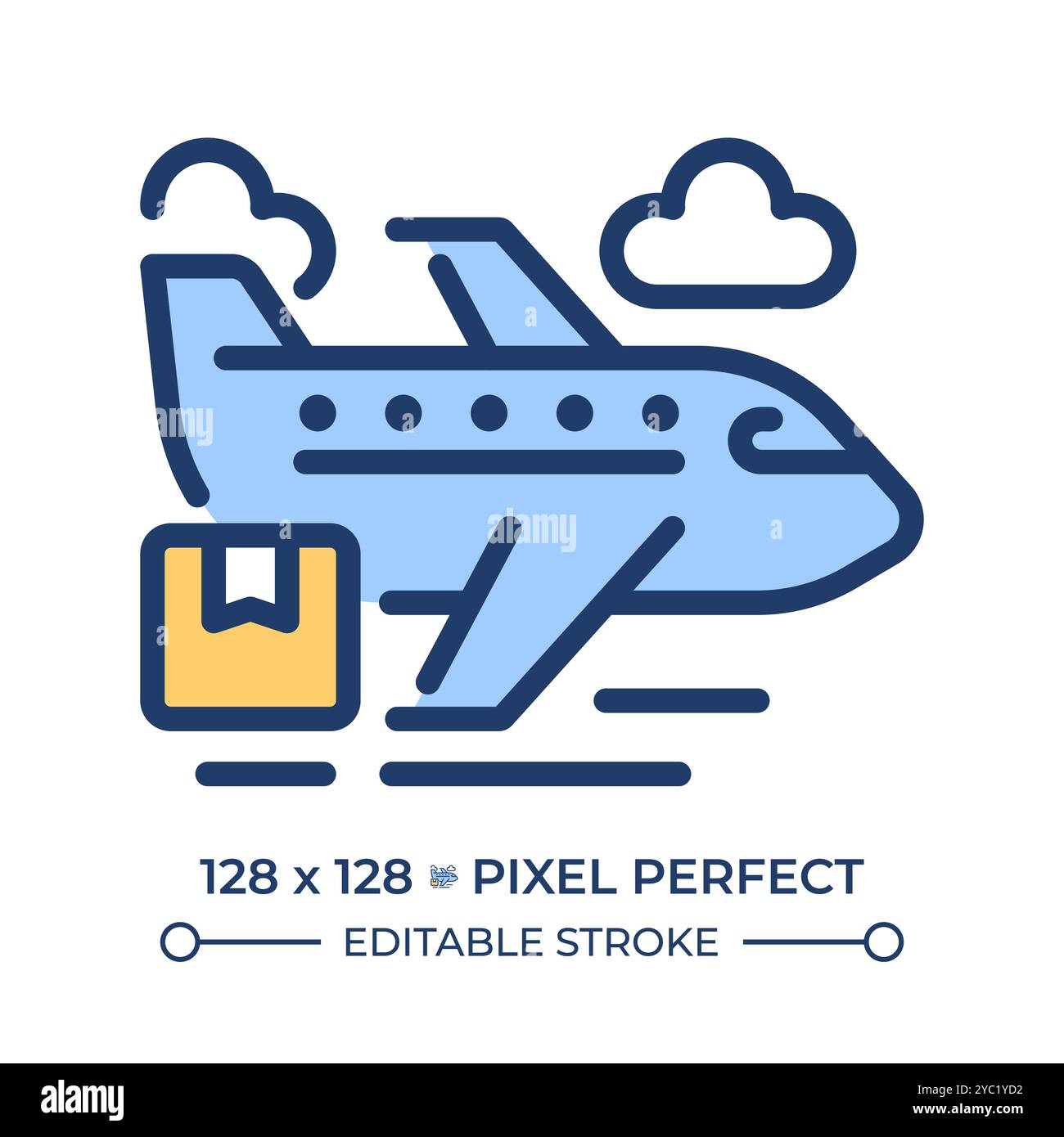 Cargo airplane RGB color icon Stock Vector Image & Art - Alamy