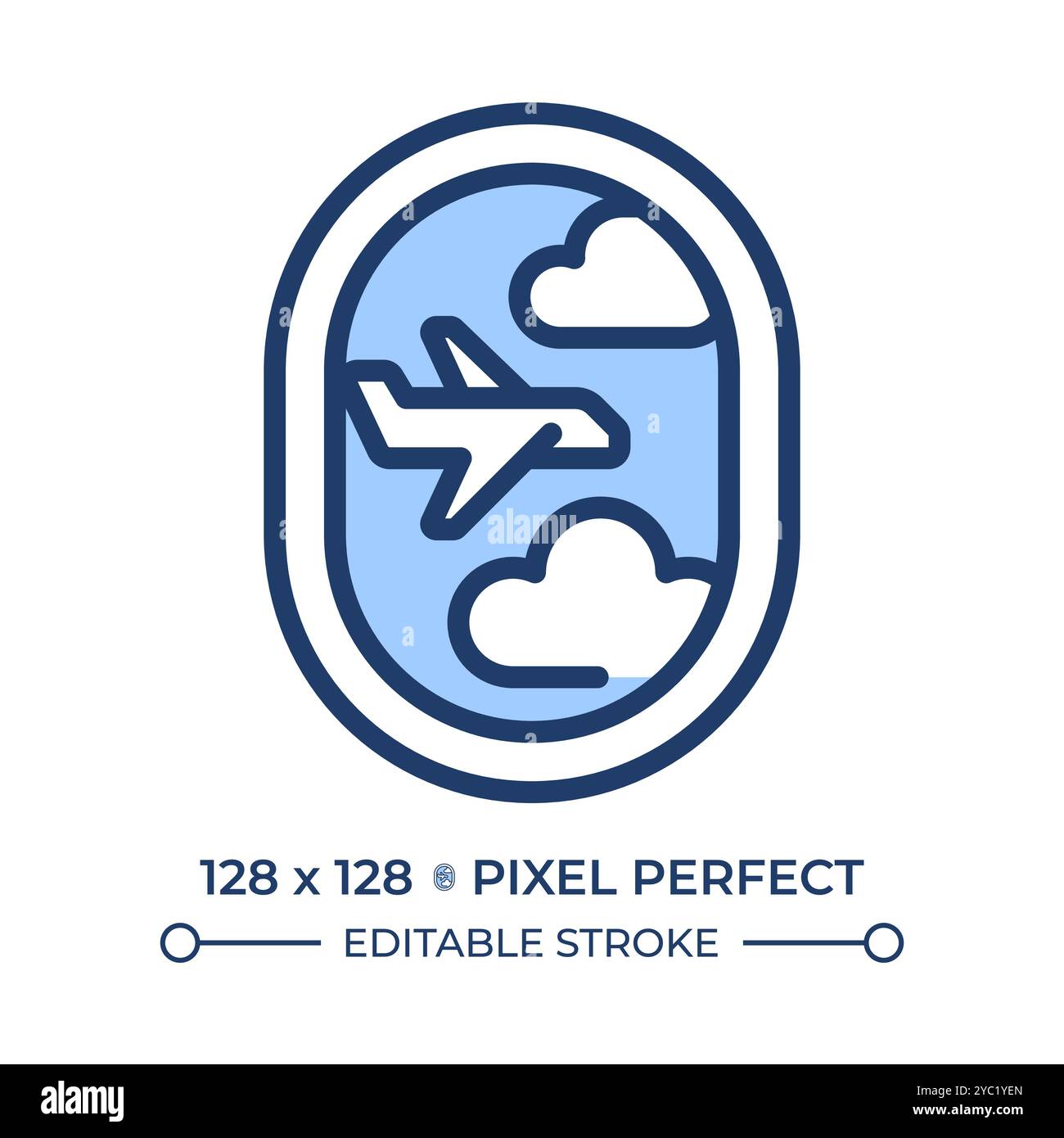 Aircraft porthole RGB color icon Stock Vector Image & Art - Alamy