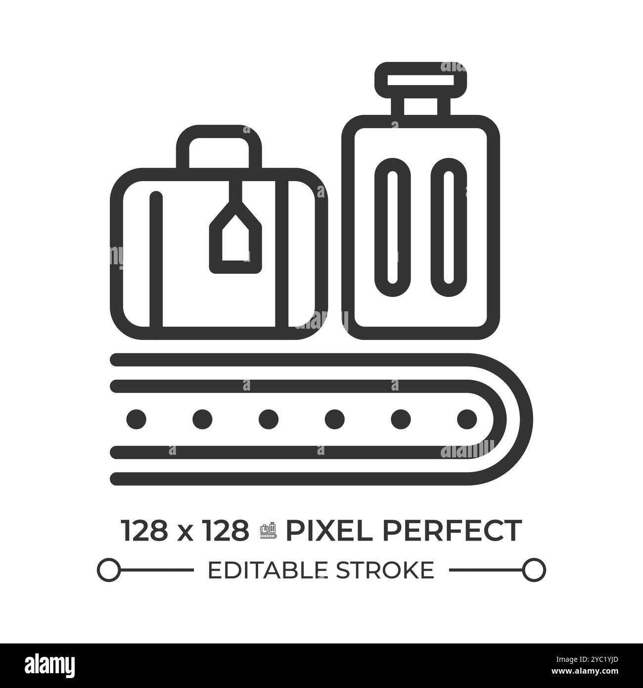 Baggage transport conveyor Cut Out Stock Images & Pictures - Alamy