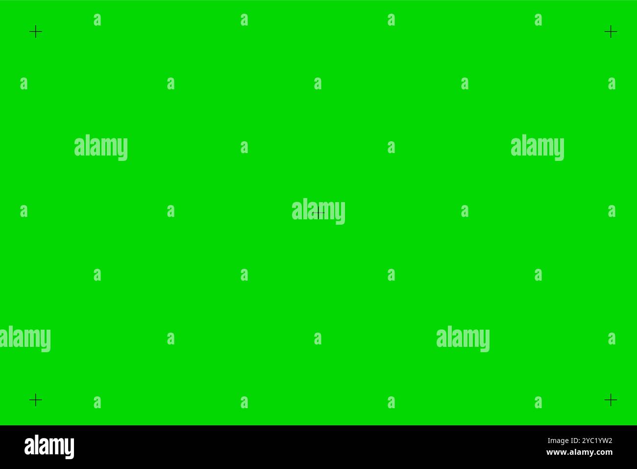 Green screen chroma key background, viewfinder camera frame, video film ...