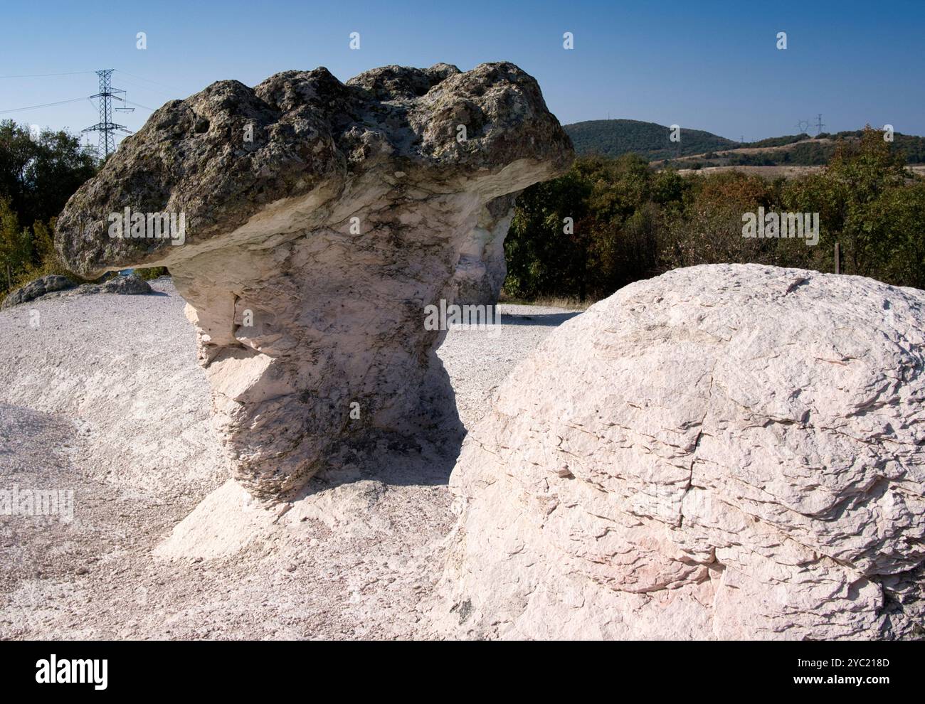 Mushroom rocks in Bulgarian mountain of Rhodopi Stock Photo - Alamy