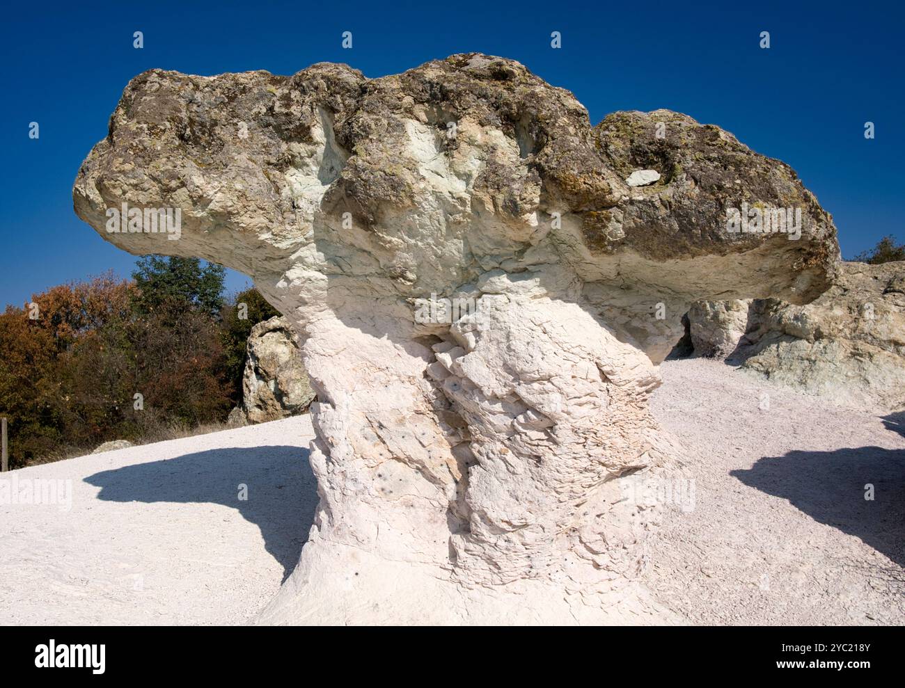 Group of wind eroded stone pillars hi-res stock photography and images ...