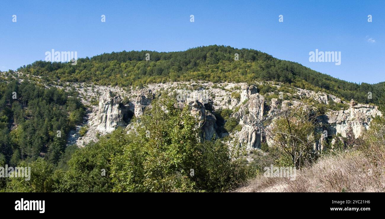 Rock massif in Eastern Rhodope mountain in Bulgaria Stock Photo - Alamy