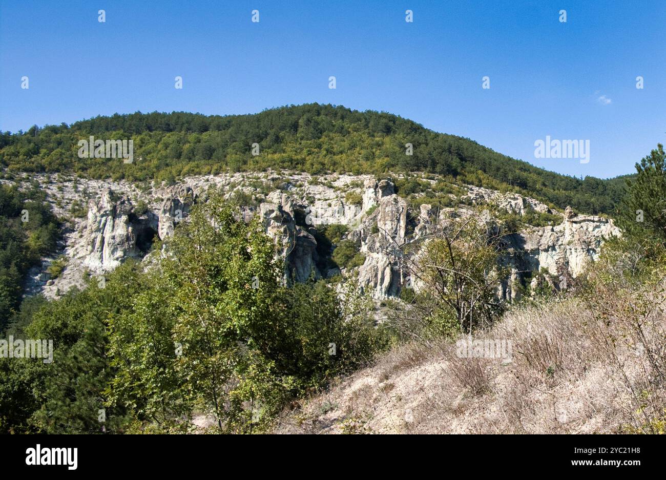 Rock massif in Eastern Rhodope mountain in Bulgaria Stock Photo - Alamy