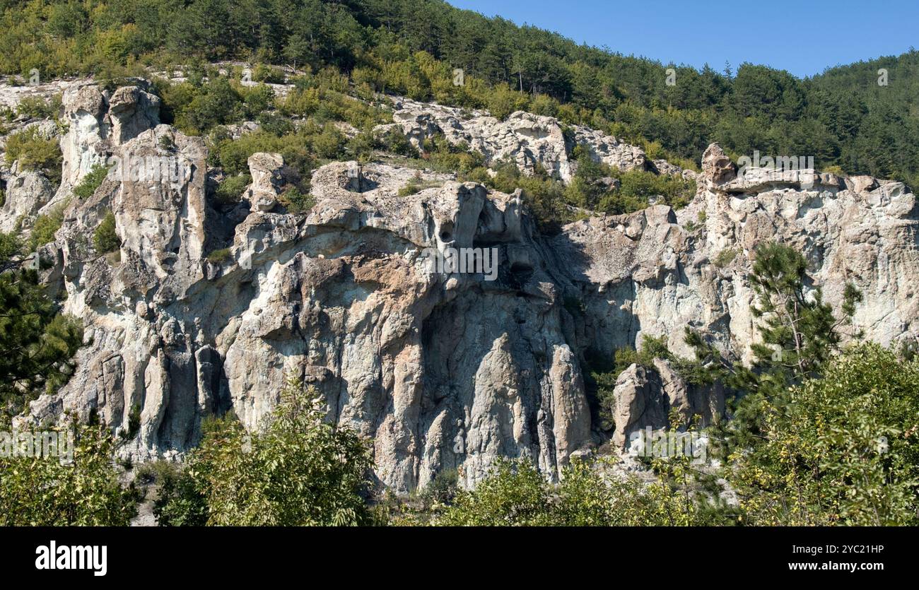Rock massif in Eastern Rhodope mountain in Bulgaria Stock Photo - Alamy