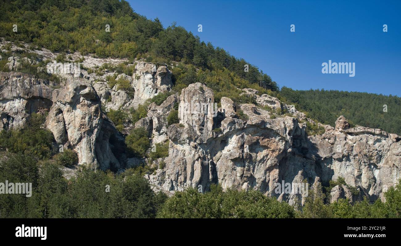 Rock massif in Eastern Rhodope mountain in Bulgaria Stock Photo - Alamy