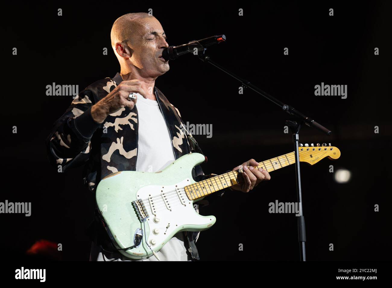 Italian singer Alex Britti during his 2024 Live Tour at the Palazzo ...
