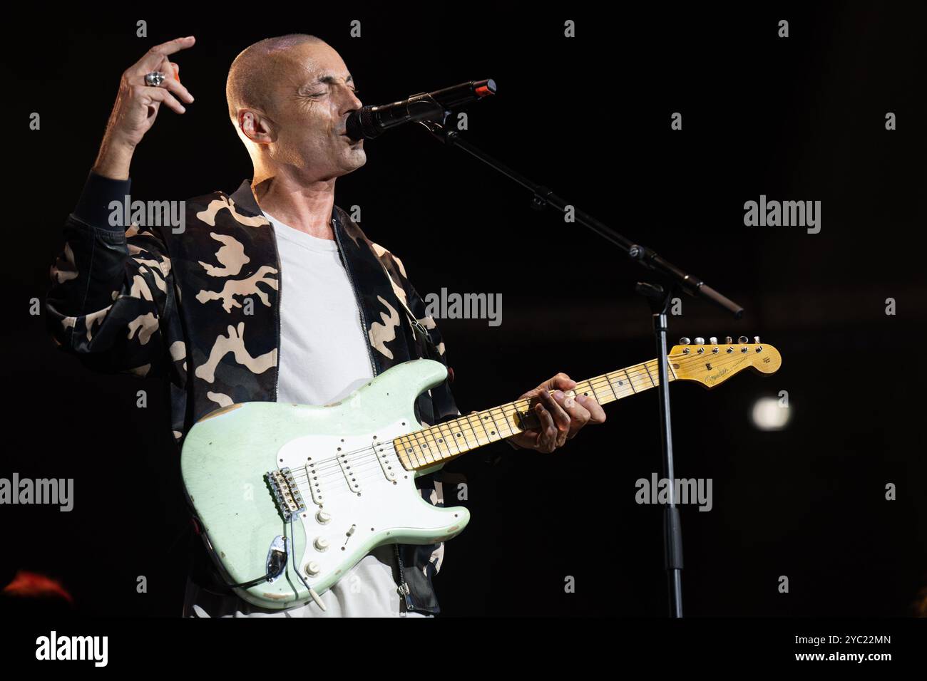 Italian singer Alex Britti during his 2024 Live Tour at the Palazzo ...
