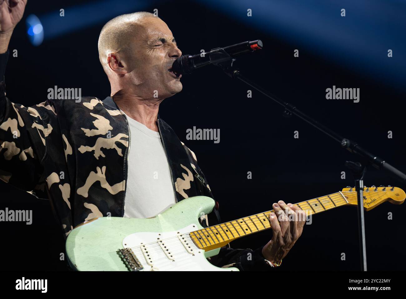 Italian singer Alex Britti during his 2024 Live Tour at the Palazzo ...