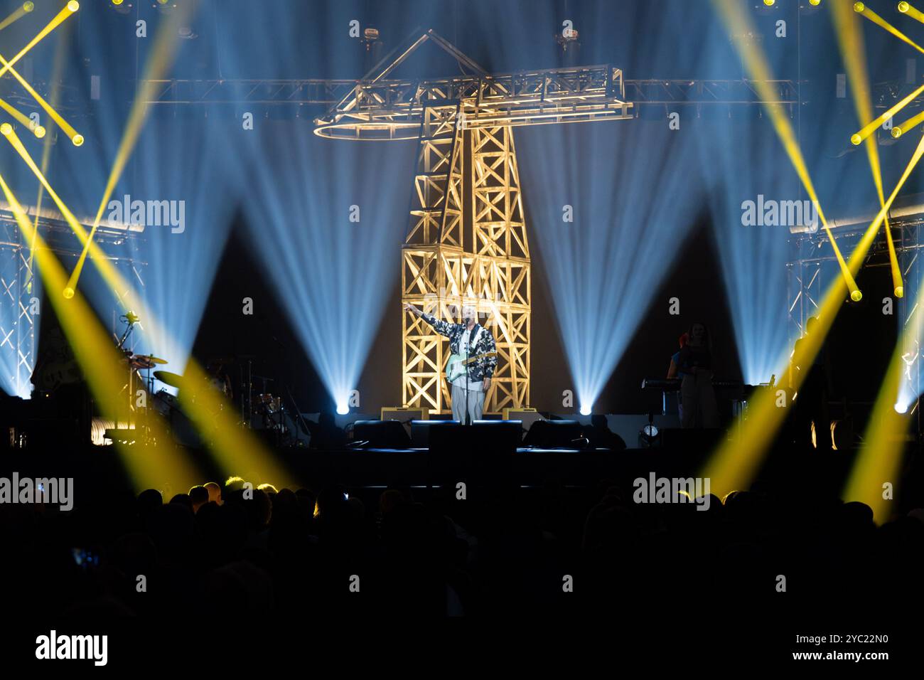 Italian singer Alex Britti during his 2024 Live Tour at the Palazzo ...