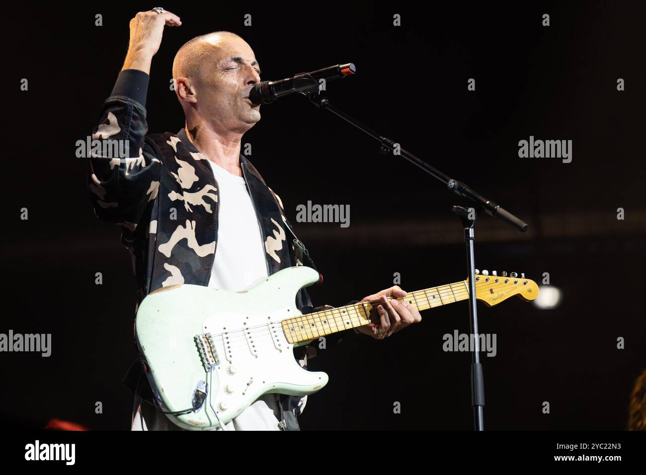 Italian singer Alex Britti during his 2024 Live Tour at the Palazzo ...