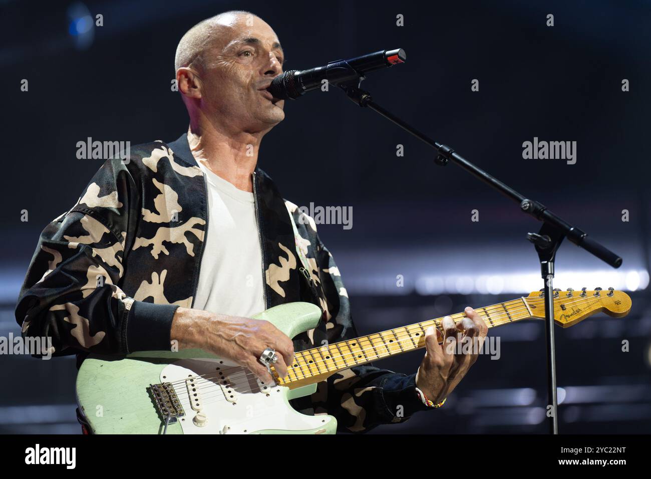 Italian singer Alex Britti during his 2024 Live Tour at the Palazzo ...