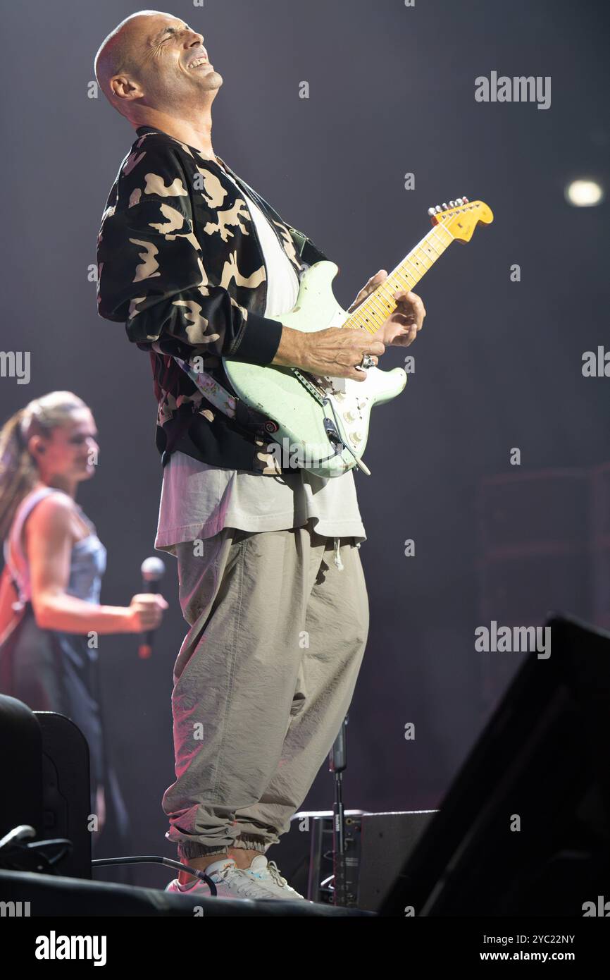 Italian singer Alex Britti during his 2024 Live Tour at the Palazzo ...