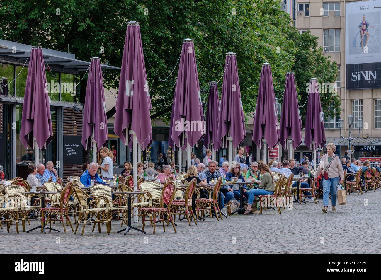 Bonn, Germany - May 21, 2024 : View of a popular all day bistro ...