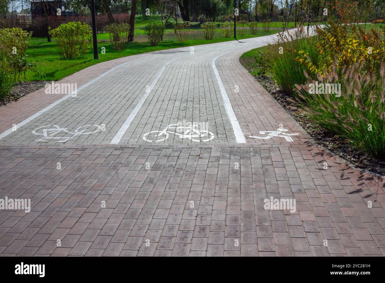 Bike path in idyllic hi-res stock photography and images - Alamy