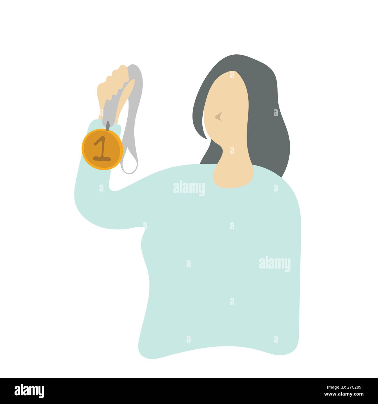Women medal Cut Out Stock Images & Pictures - Alamy