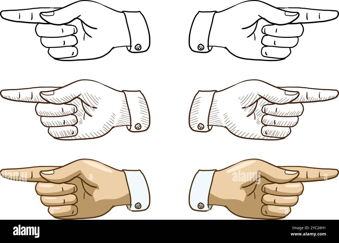 Hand pointer vector illustration Stock Vector Image & Art - Alamy