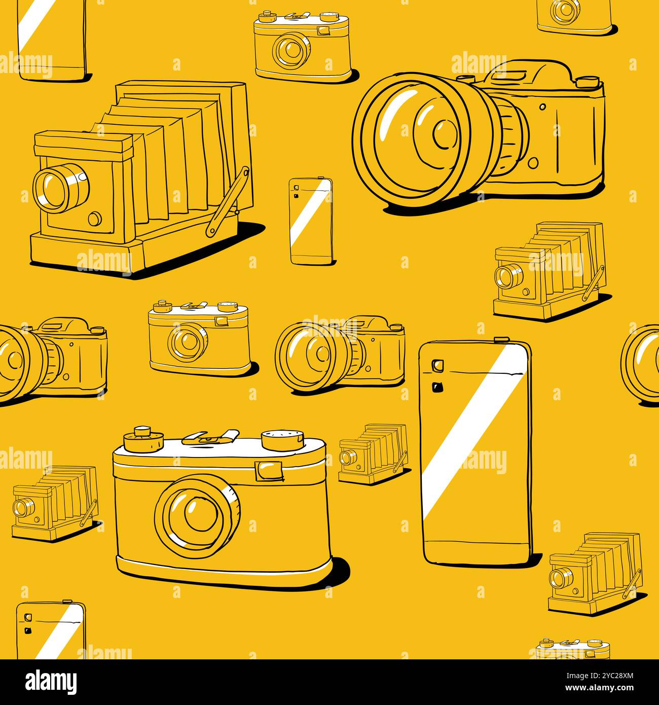Evolution of cameras Stock Vector Images - Alamy