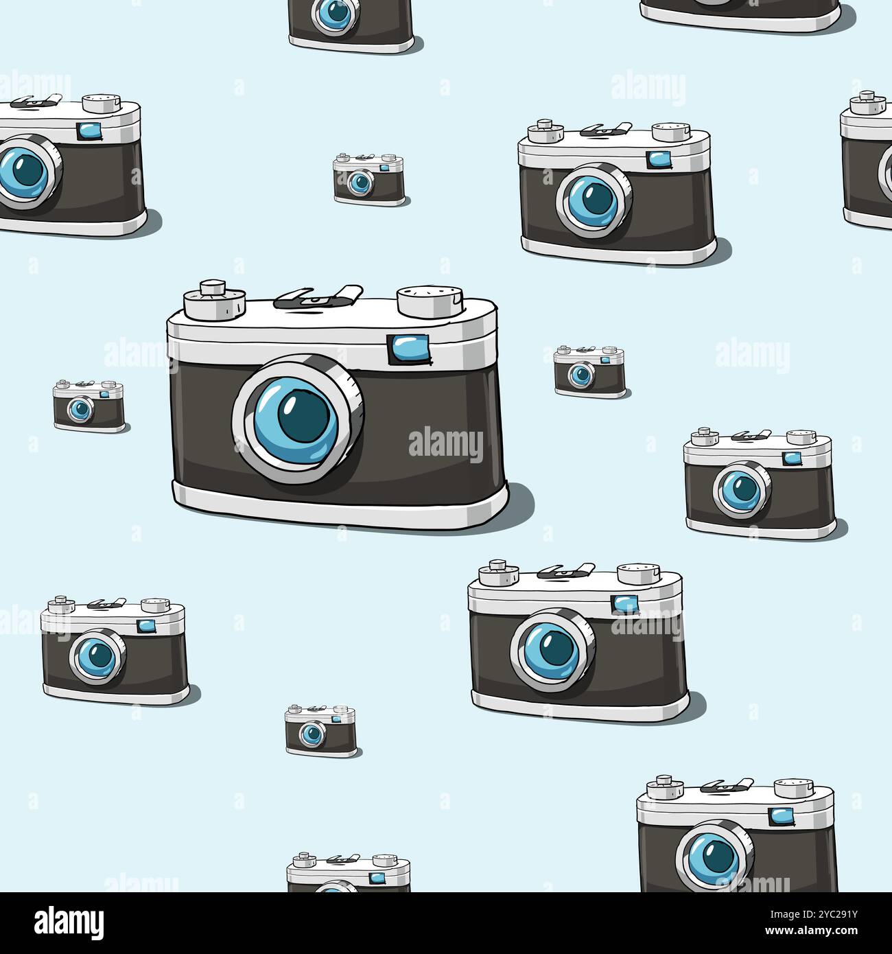 Seamless vector camera background Stock Vector Image & Art - Alamy