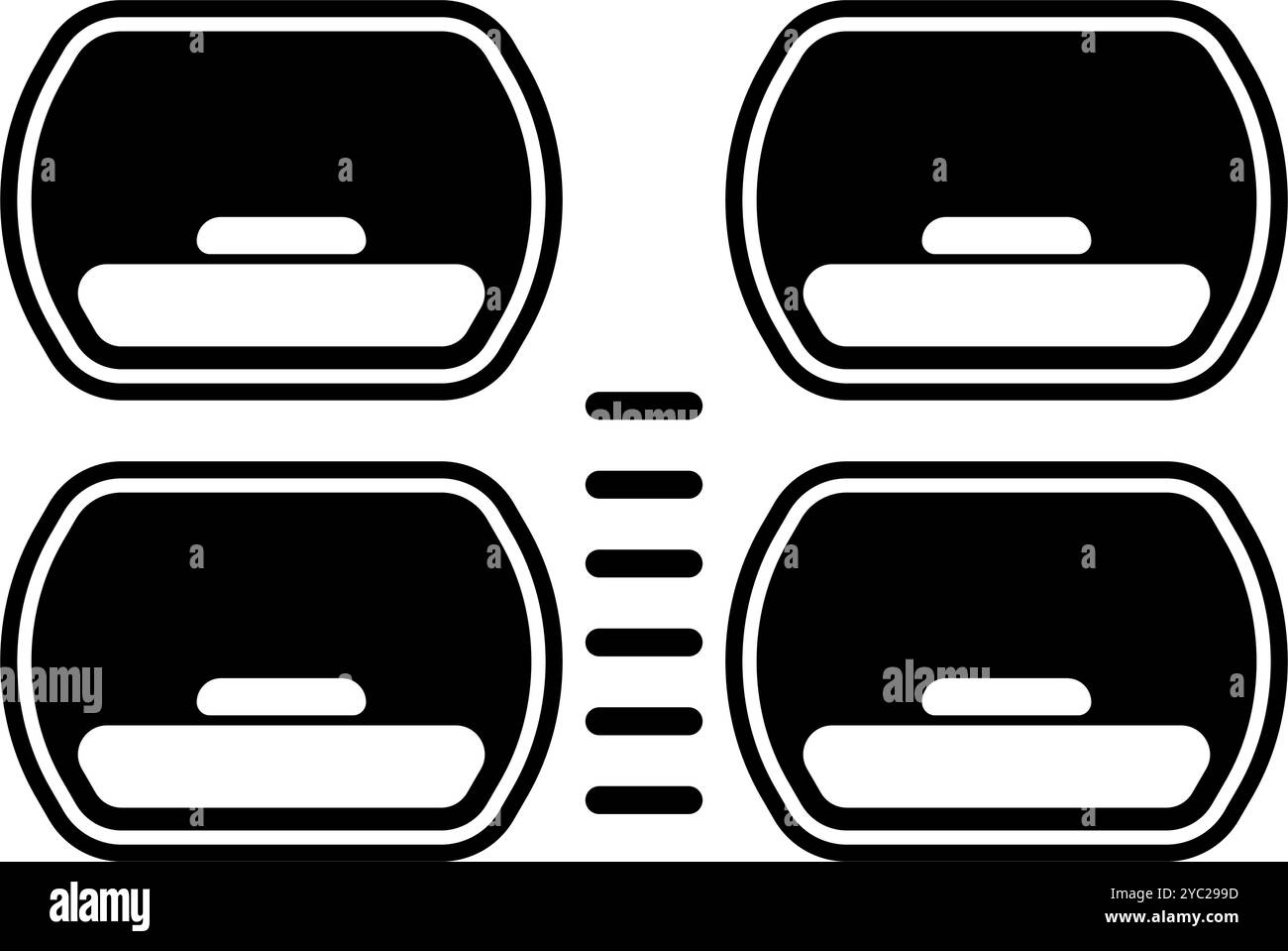 Capsule hotel silhouette icon. Editable vector Stock Vector Image & Art ...