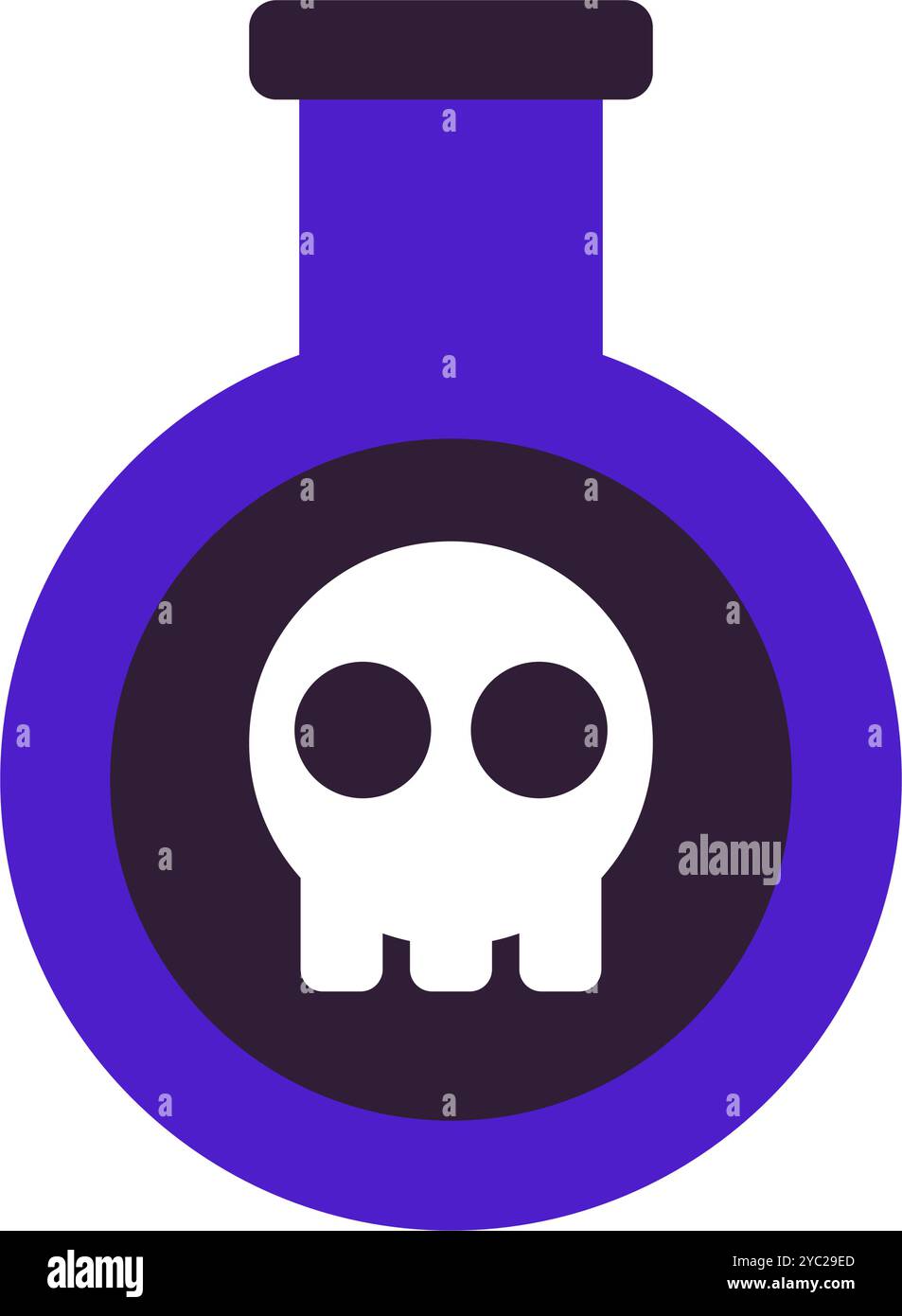 Bottle potion danger laboratory Stock Vector Images - Alamy