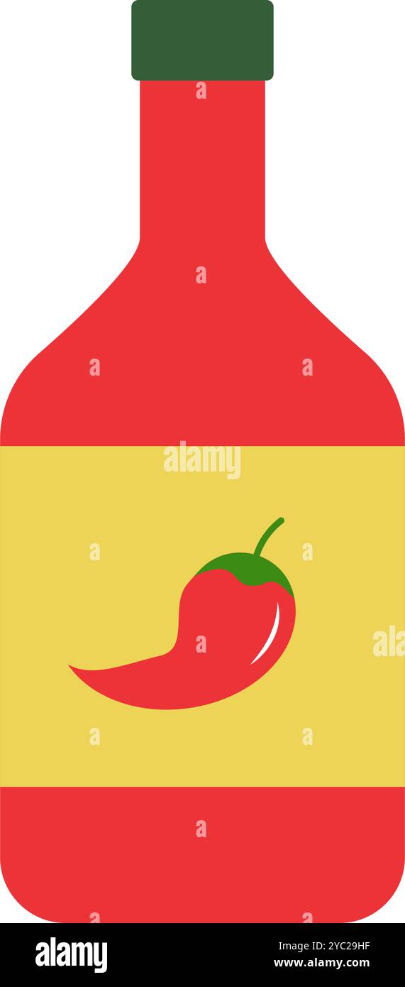 Simple hot sauce icon. Editable vector Stock Vector Image & Art - Alamy