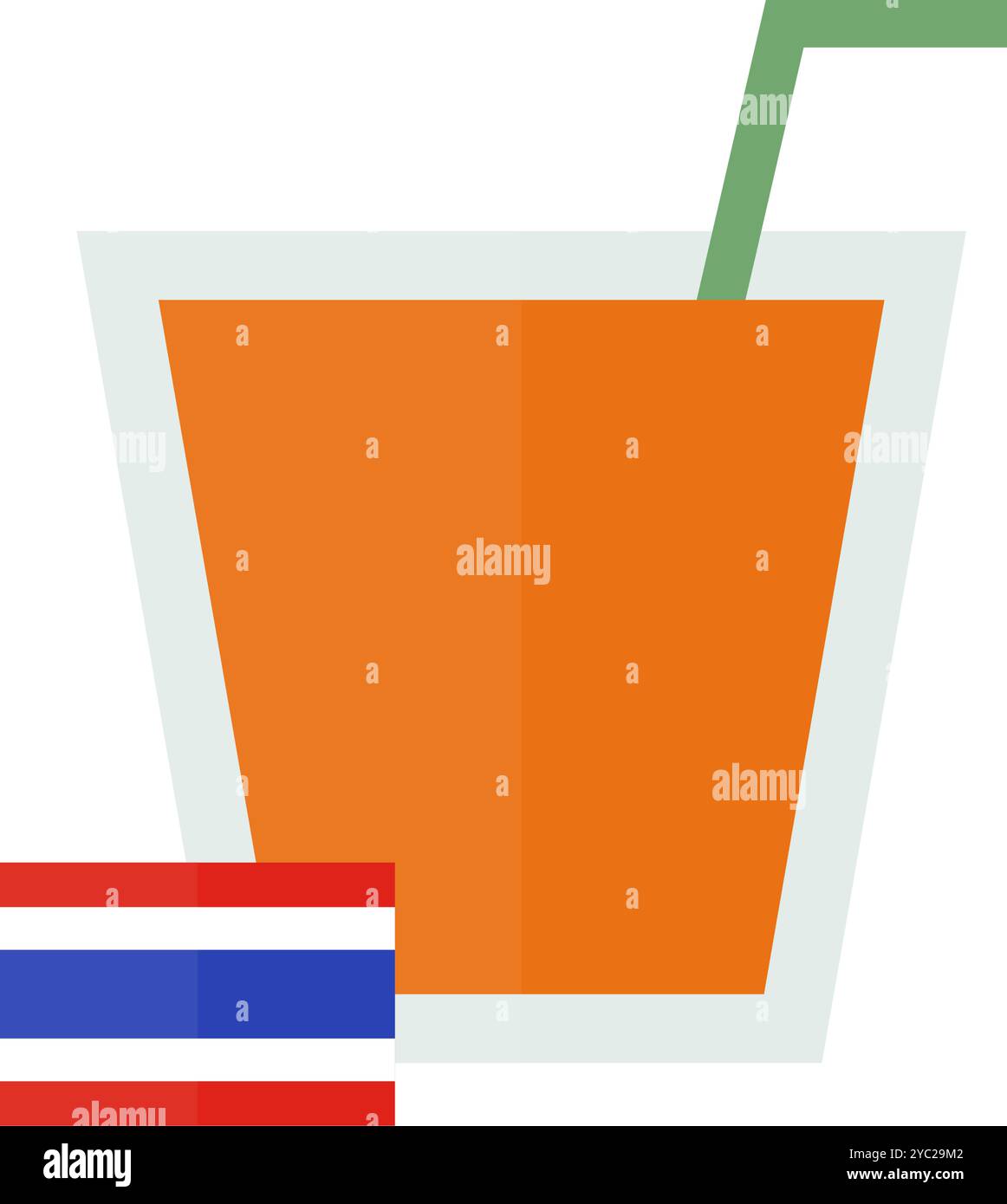 Tea thai ice milk Cut Out Stock Images & Pictures - Alamy