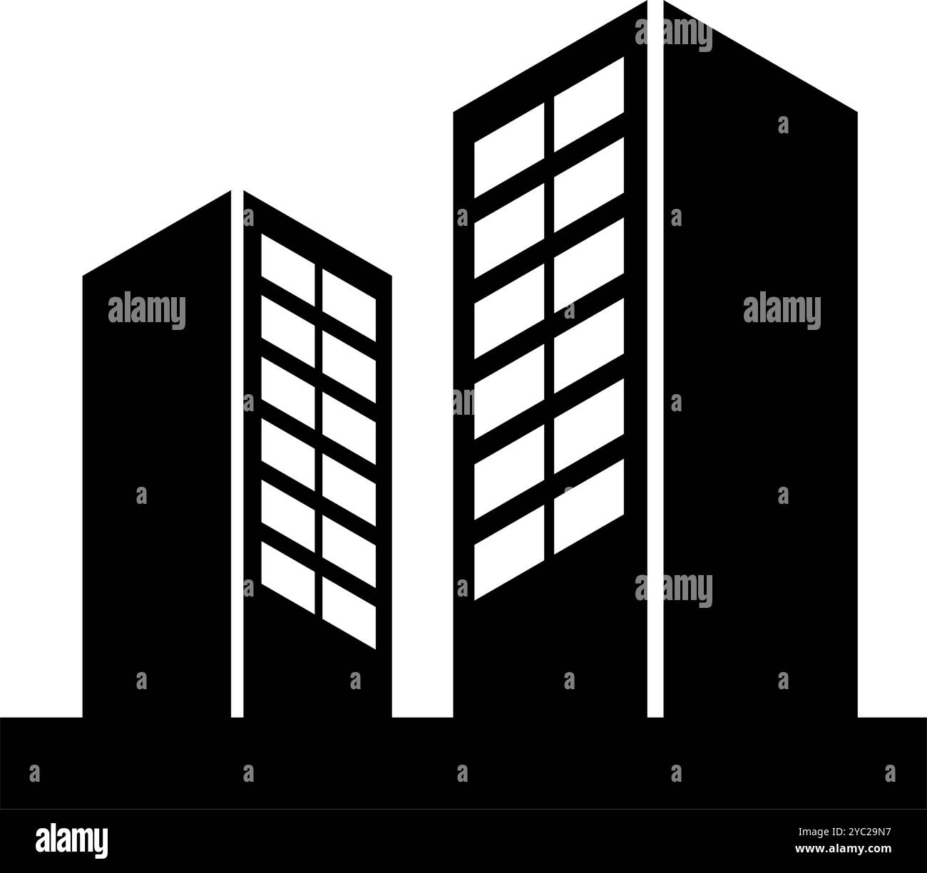 Cityscape high rise residential Stock Vector Images - Alamy