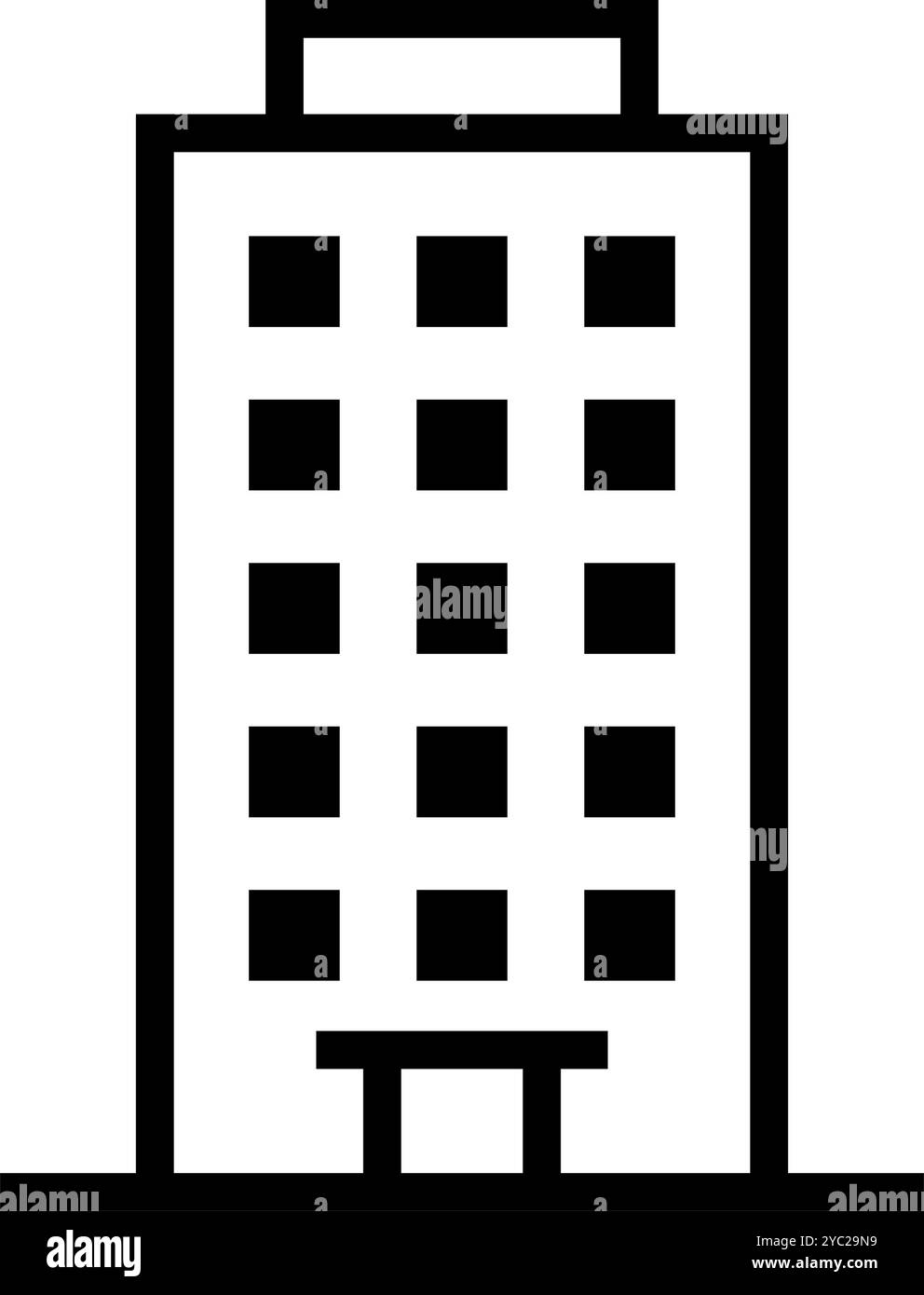 Skyscraper vectors Black and White Stock Photos & Images - Alamy