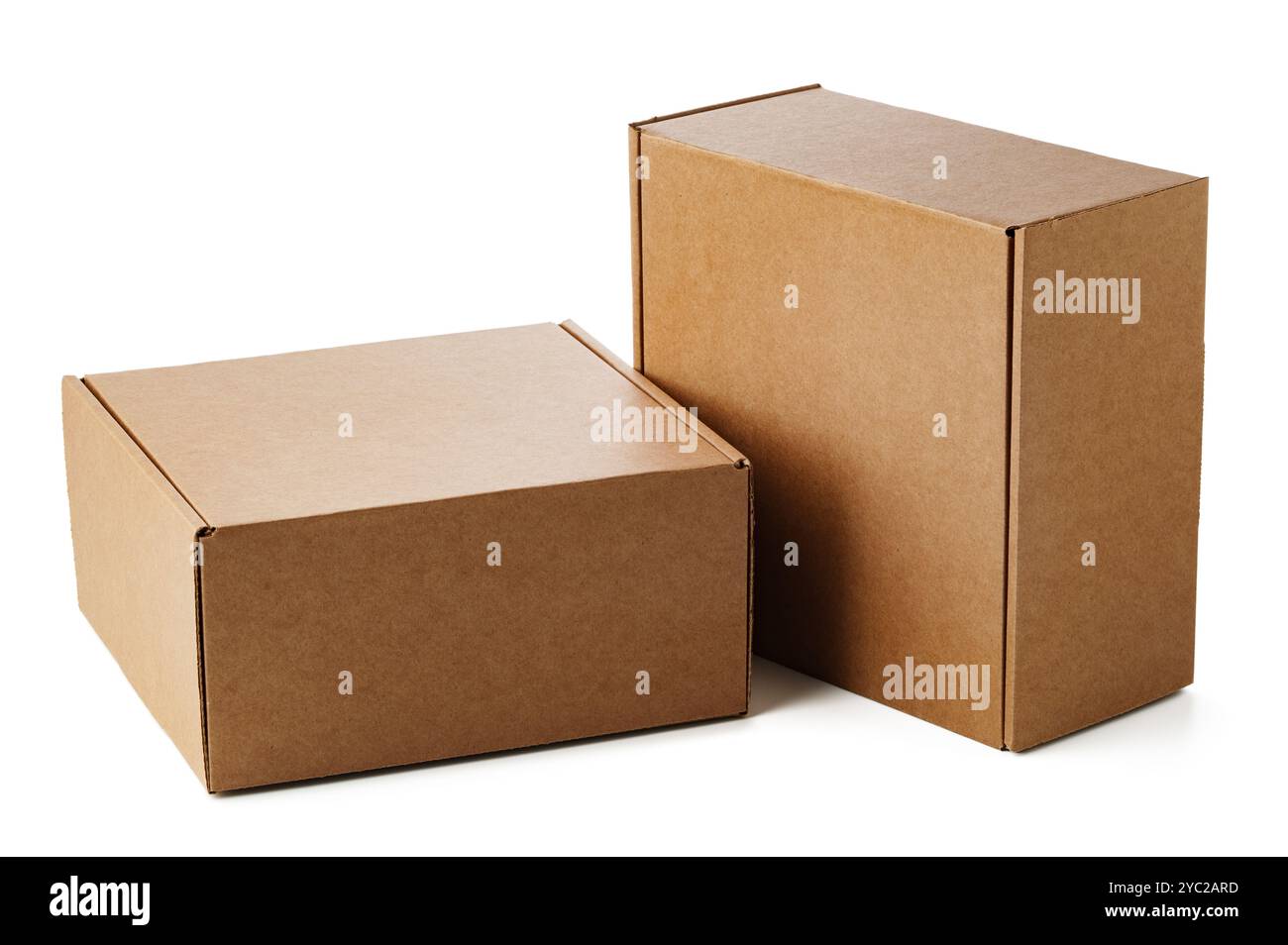 Two stacked cardboard boxes hi-res stock photography and images - Alamy